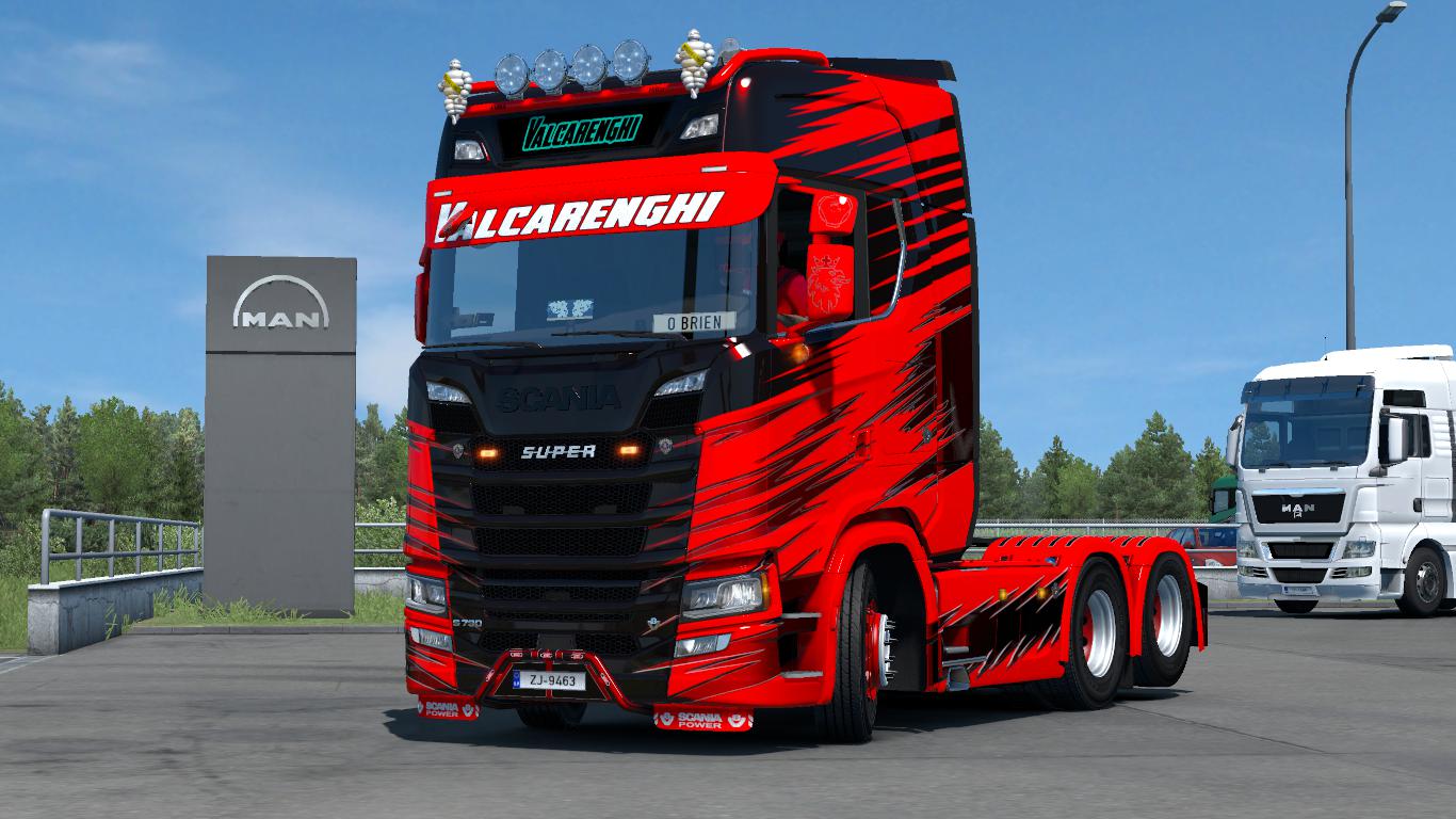 NEXT GEN SCANIA VALCARENGHI + COMBO TRAILER SKIN PACK 1.35.X ETS2 ...