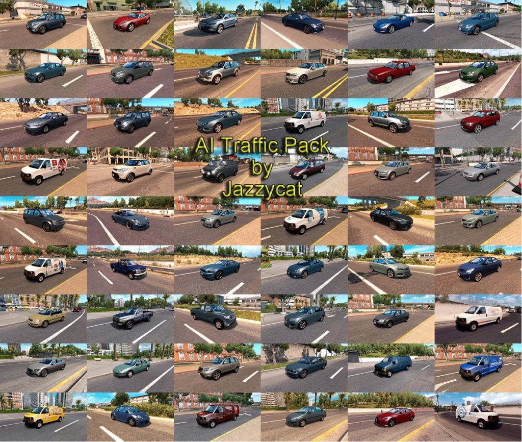 AI TRAFFIC PACK BY JAZZYCAT V6.9 ATS - Euro Truck Simulator 2 Mods ...