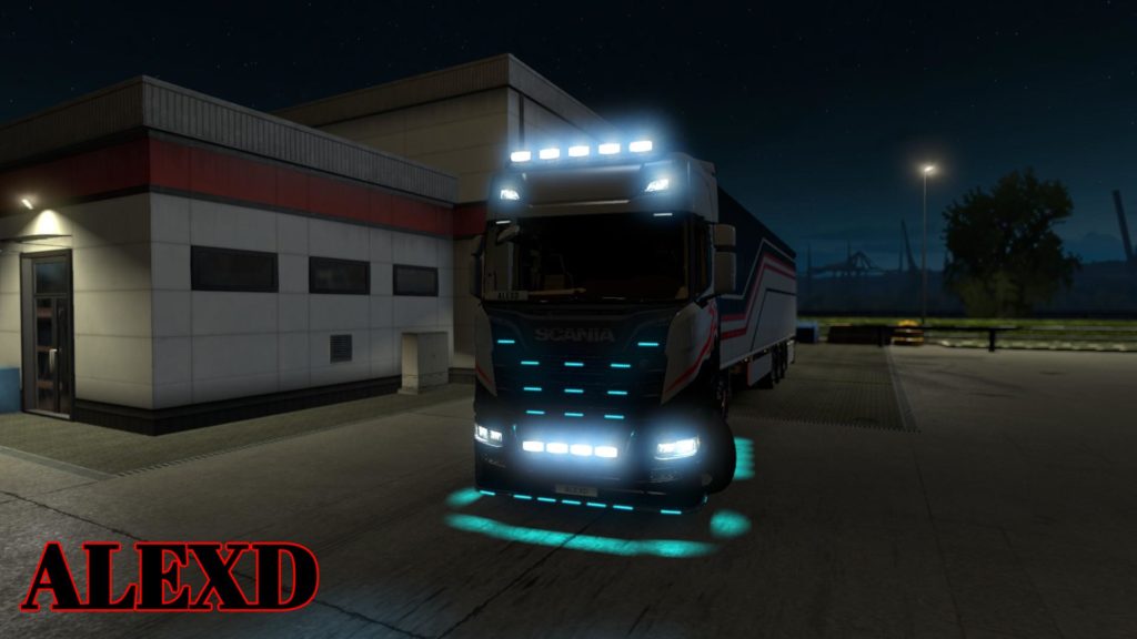ALEXD FLARE AND 10.000 K LIGHTS FOR ALL TRUCKS V1.8 TUNING MOD - Euro ...