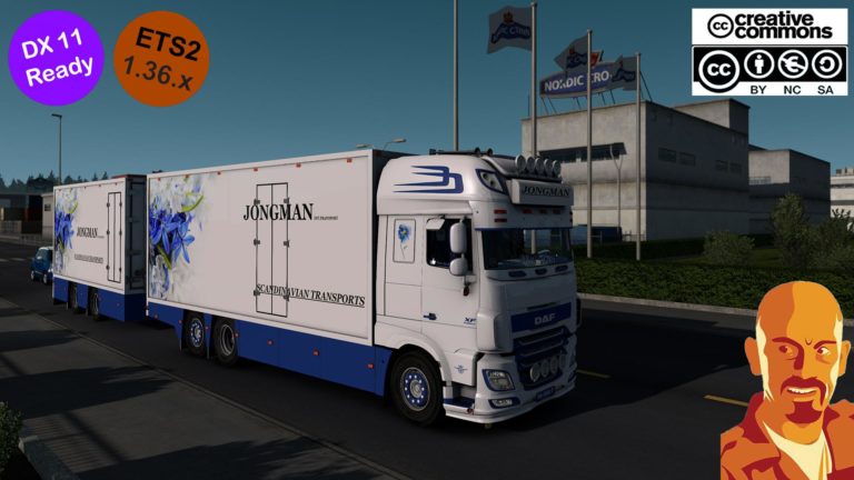 DAF XF116 FLOWER SHUTTLE + TRAILER ETS2 DX11 1.36.X TRUCK - Euro Truck Simulator 2 Mods ...