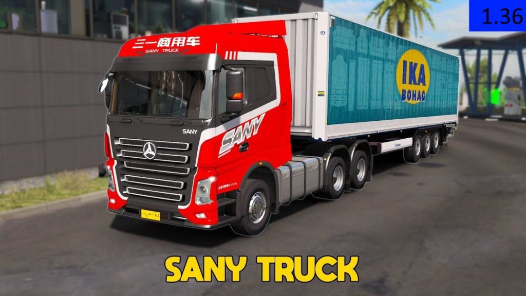 SANY TRUCK FOR 1.36 V2.0 MOD - Euro Truck Simulator 2 Mods | American ...