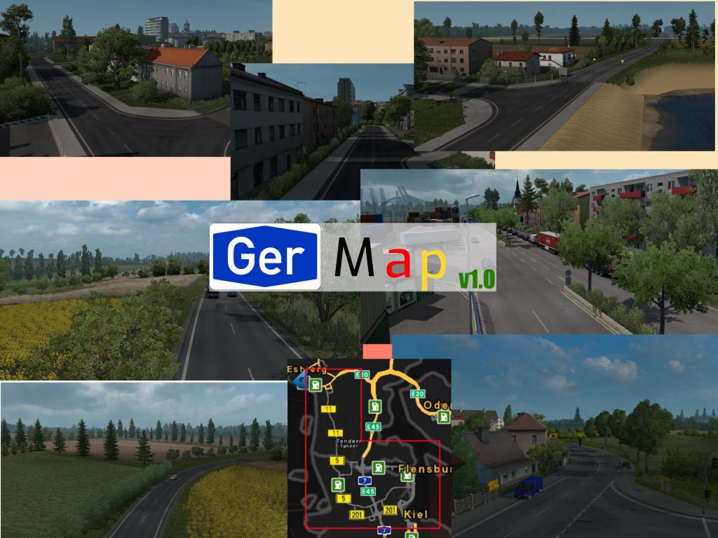 GerMap v1.21 1.36 ETS2 - Euro Truck Simulator 2 Mods | American Truck ...