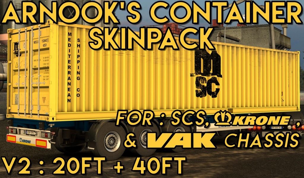 Arnook's SCS Containers Skin Project v2.0 ETS2 - Euro Truck Simulator 2 ...