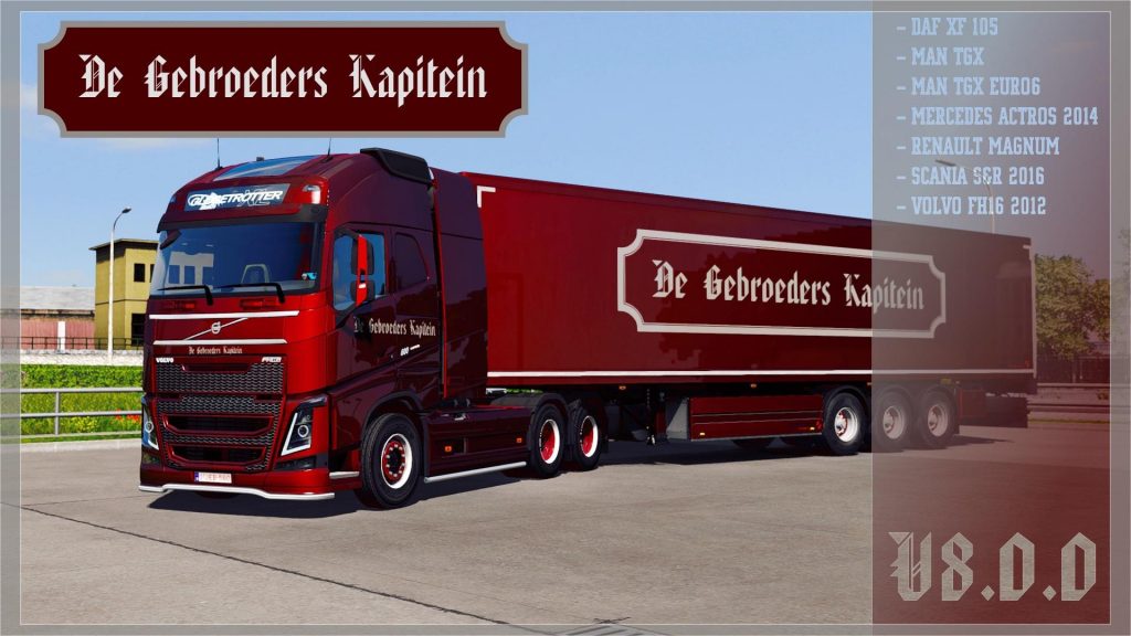 De Gebroeders Kapitein skin for Schwarzmuller v1.0 ETS2 - Euro Truck ...