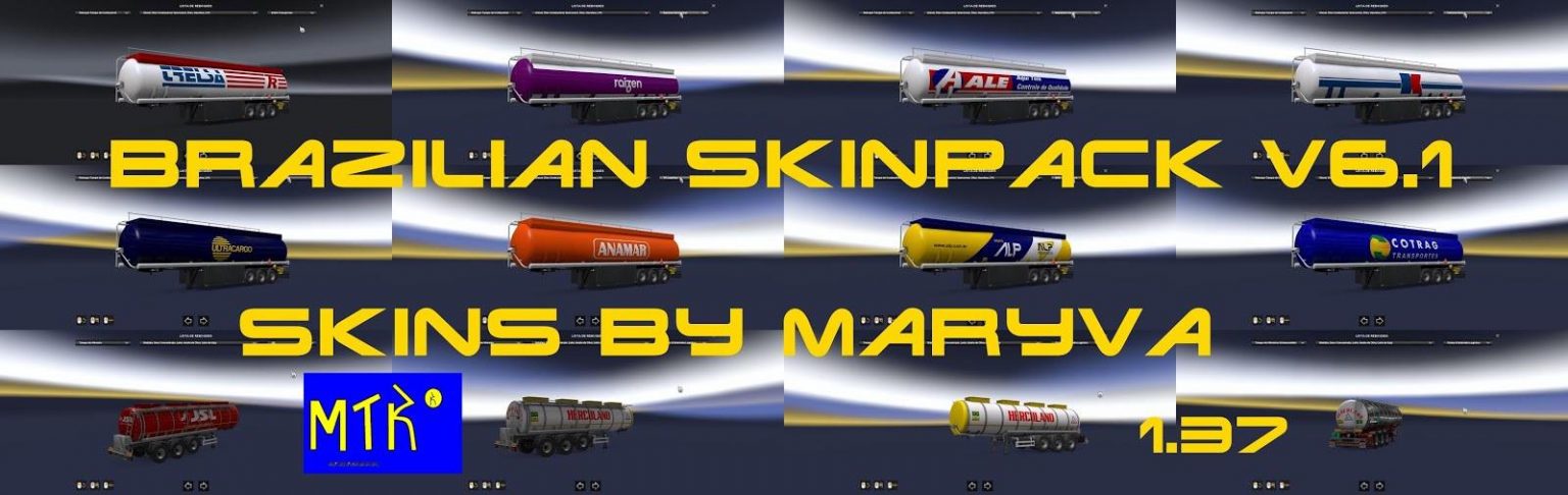 Brazilian Skinpack v6.1 ETS2 - Euro Truck Simulator 2 Mods | American ...