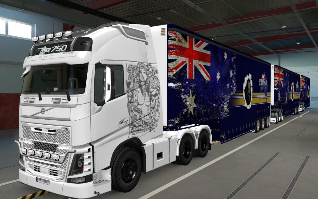 SKIN VOLVO FH16 2012 WOMAN 1.37 ETS2 - Euro Truck Simulator 2 Mods ...