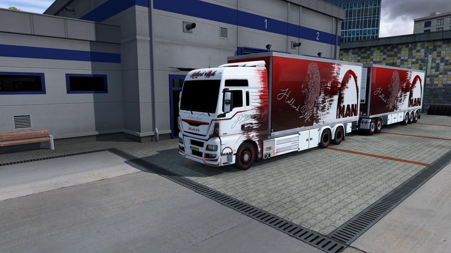 BDF Tandem MAN Holland v1.0 ETS2 - Euro Truck Simulator 2 Mods | American Truck Simulator Mods