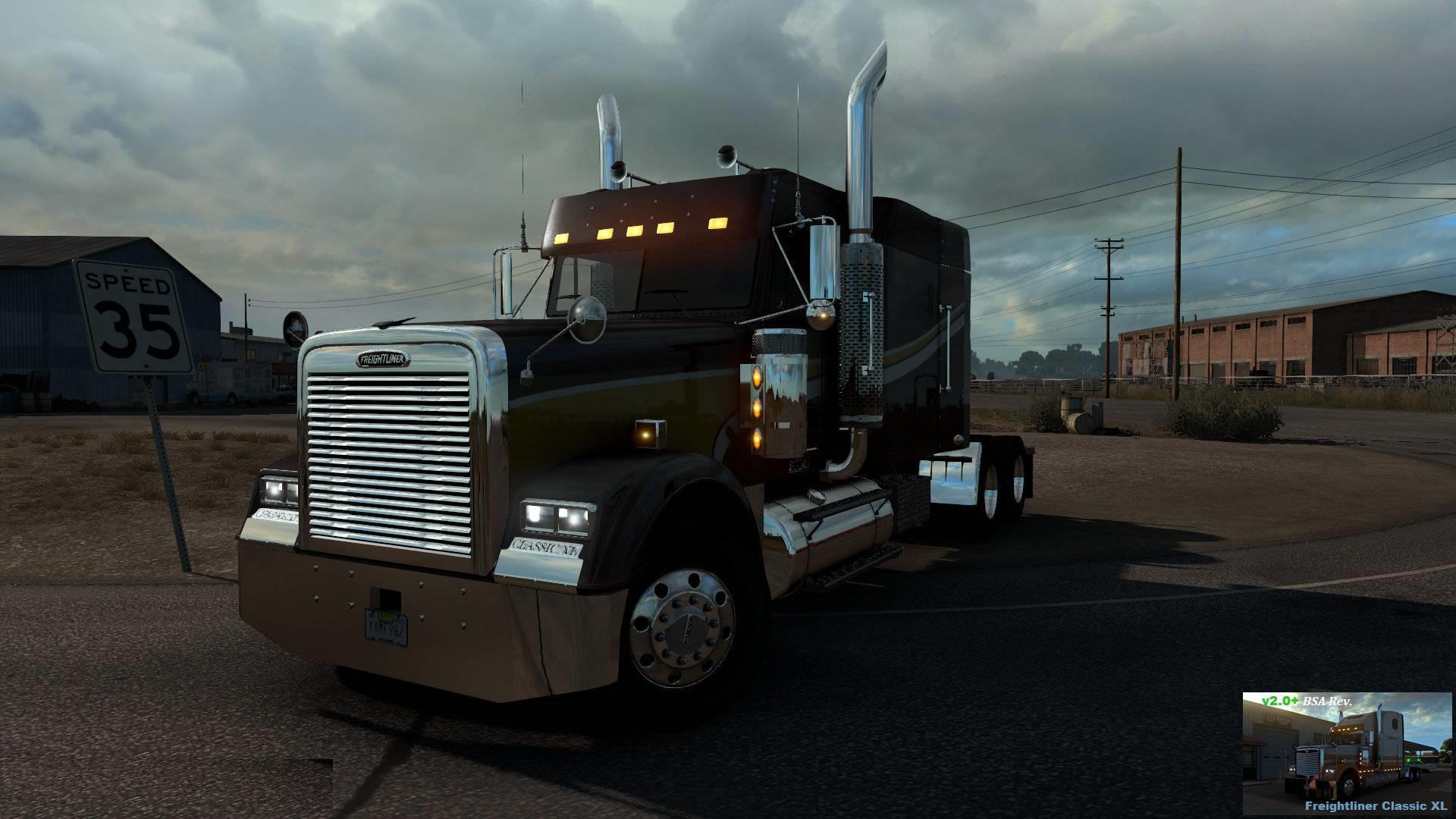 Freightliner Classic XL V2.0+ (BSA Revision) for ATS 1.38 ATS - Euro ...