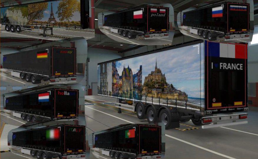 MEGA SKIN PACK FOR OWNABLE TRAILER v1.0 ETS2 - Euro Truck Simulator 2 ...