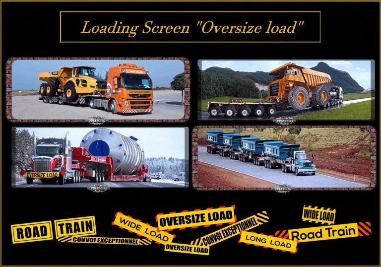 Loading Screen Oversize load v1.1 ATS - Euro Truck Simulator 2 Mods ...