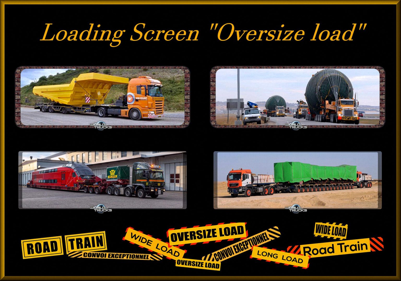 Loading Screen Oversize load v1.2 ETS2 - Euro Truck Simulator 2 Mods ...
