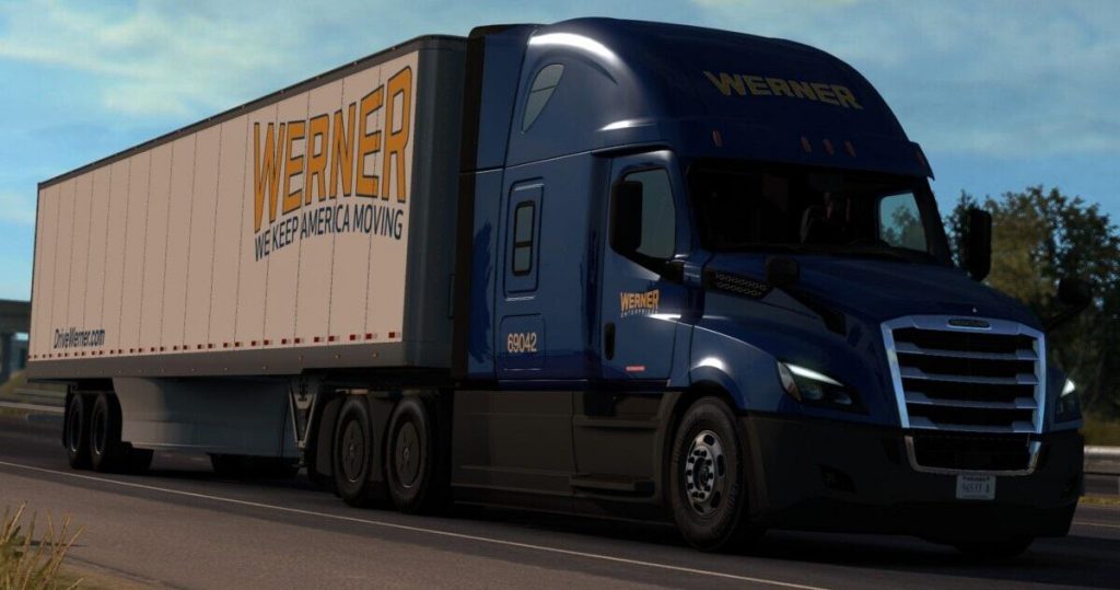 Werner Freightliner Cascadia + Trailer v1.0 ATS - Euro Truck Simulator ...