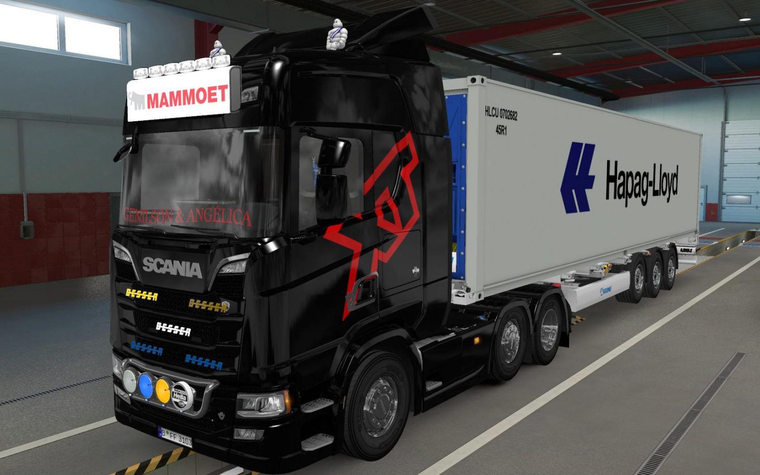 BIG LIGHTBOX SCANIA R AND S 2016 MAMMOET 1.39 ETS2 - Euro Truck ...
