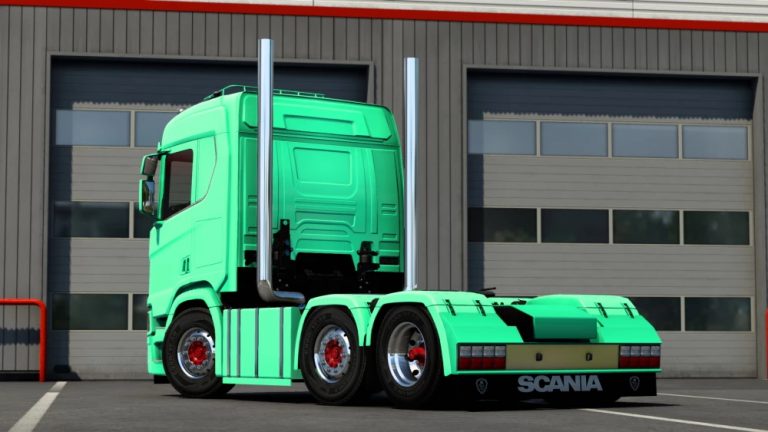 Straight exhaust pipes for Scania Next-Gen trucks v1.0 ETS2 - Euro ...