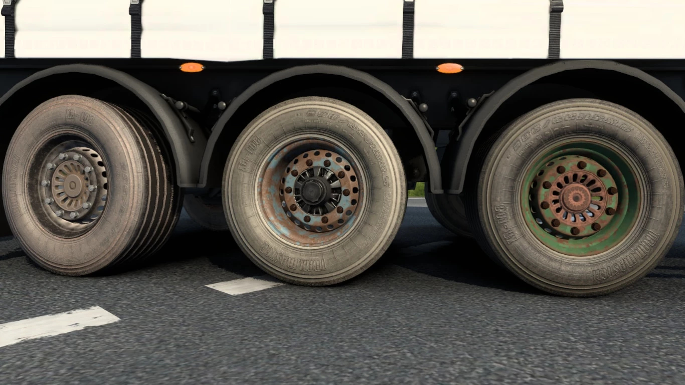 Dirt tires and rims pack v1.01w ETS2 - Euro Truck Simulator 2 Mods ...