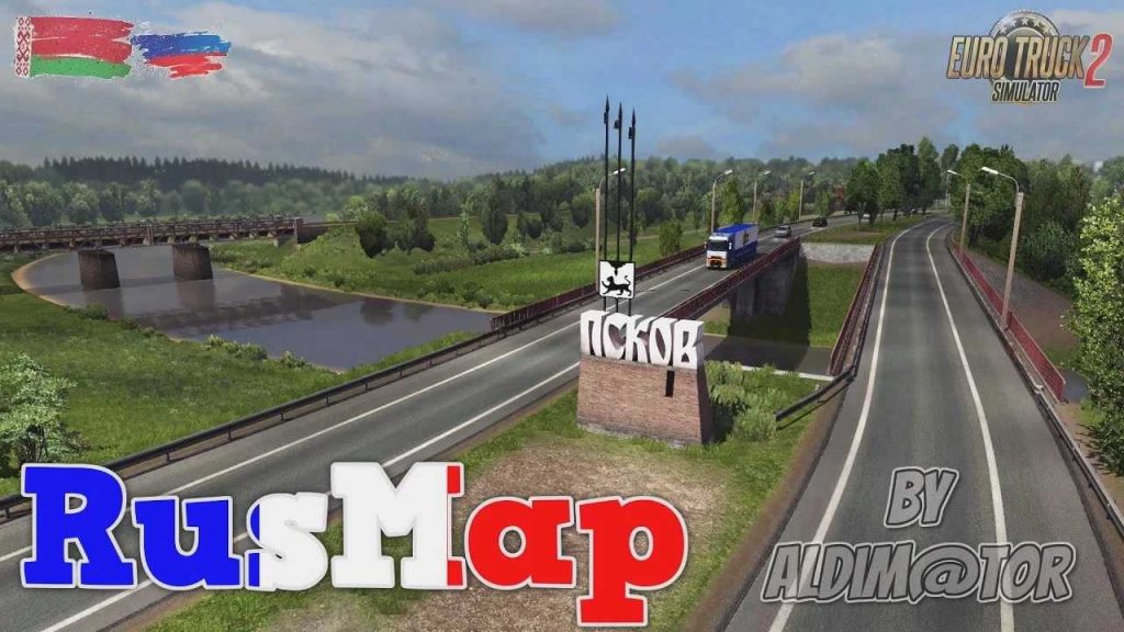 Map of Russia and Belarus RusMap v2.4.3 1.43.x ETS2 - Euro Truck Simulator 2 Mods | American ...