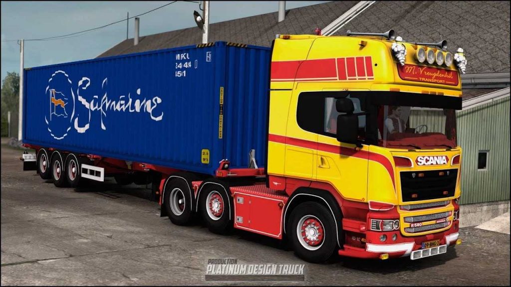 Scania R580 V8 M.Vreugdenhil 1.43 ETS2 - Euro Truck Simulator 2 Mods ...