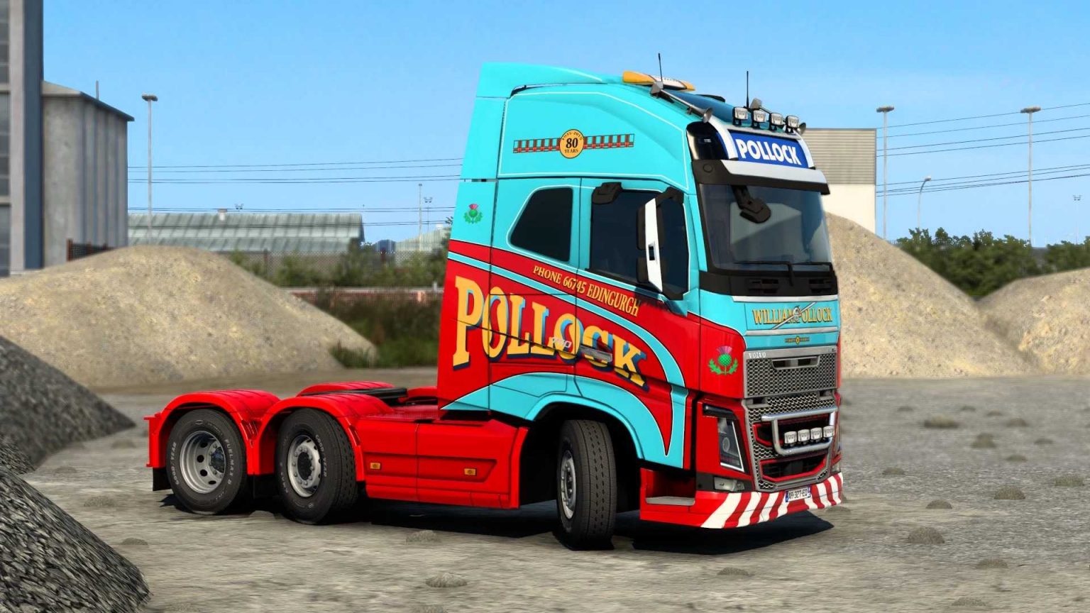 Volvo FH16 Pollock Scotrans skin v1.0 ETS2 - Euro Truck Simulator 2 ...