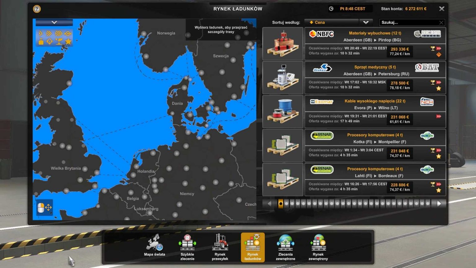 World Map Background 1.44 ETS2 - Euro Truck Simulator 2 Mods | American ...