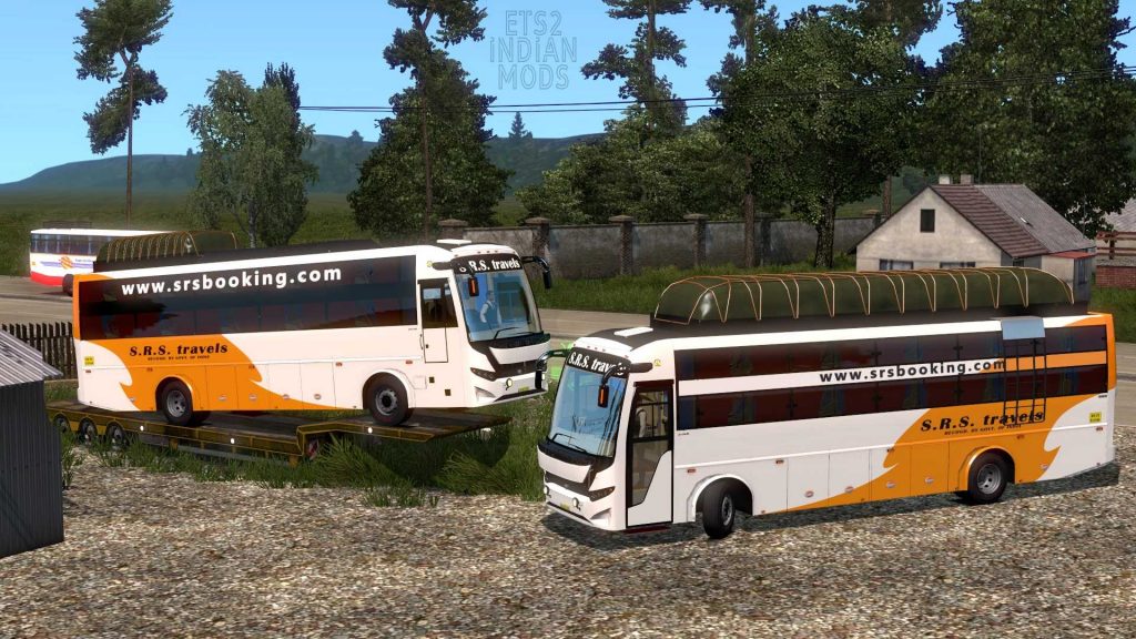 Indian SRS Travels Skin Pack for JK Vega Sleeper Bus Mod v1.0 ETS2 ...