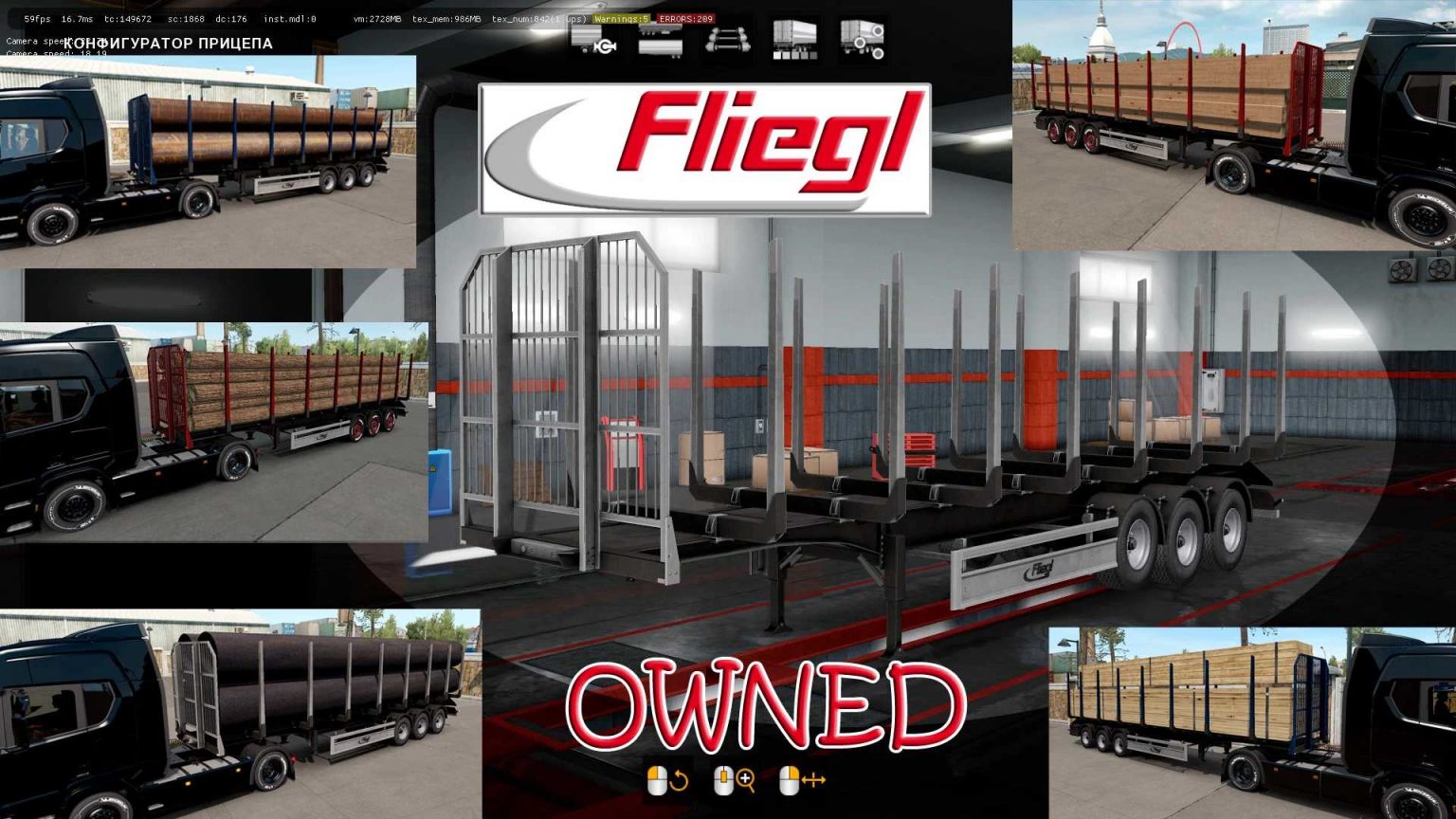Ownable Log Trailer Fliegl v1.0.11 ETS2 - Euro Truck Simulator 2 Mods ...
