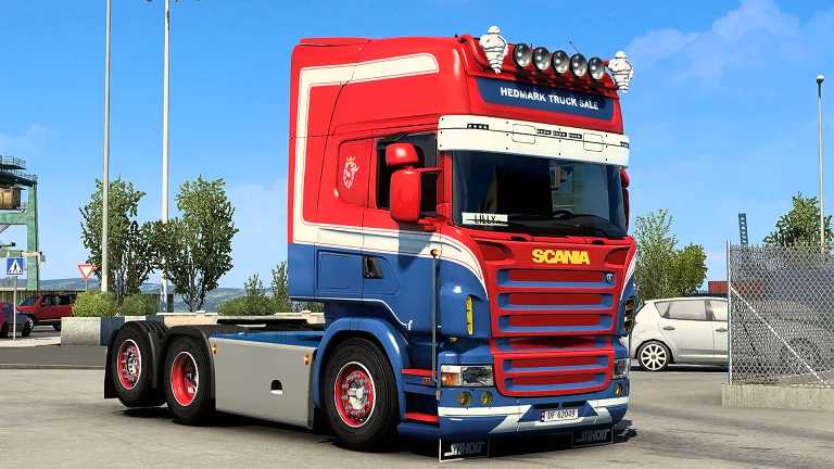 Scania RJL Ex Hanstholm Container Transport Skin Pack 1.45 ETS2 - Euro ...