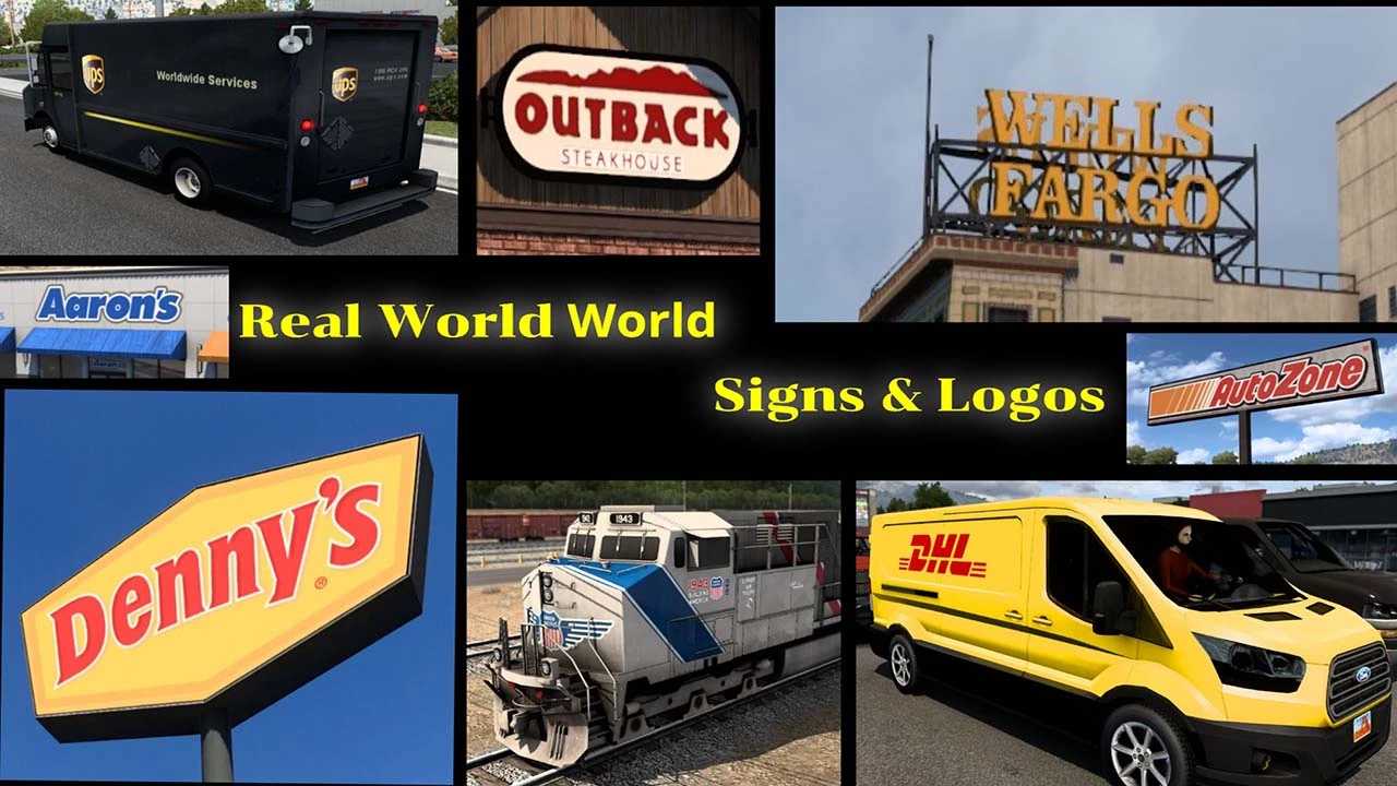 Real World Signs & Logos v220805 1.45 ATS - Euro Truck Simulator 2 Mods ...