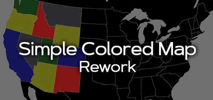 Simple Colored Map | Euro Truck Simulator 2 Mods | ATS Mods