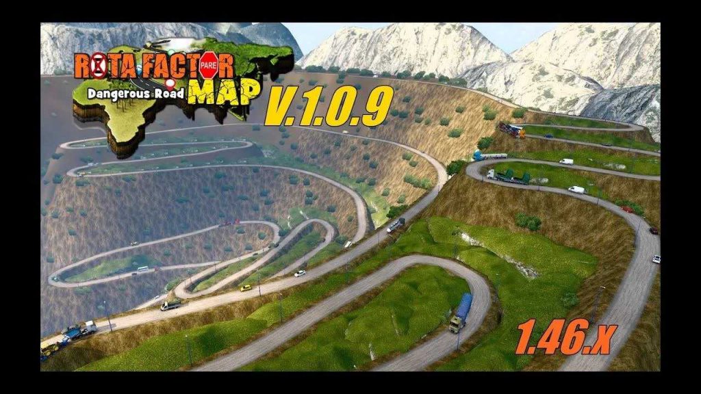 Rota Factor "Dangerous Roads Map" v1.0.9 (1.46) ETS2 - Euro Truck ...