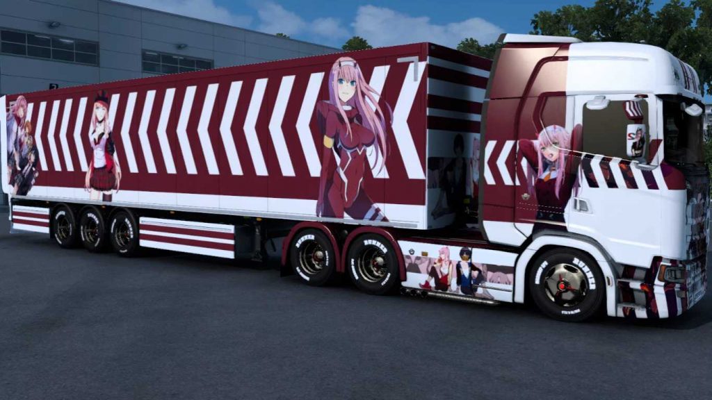 Zero Two Anime Skin 1.46 ETS2 - Euro Truck Simulator 2 Mods | American ...