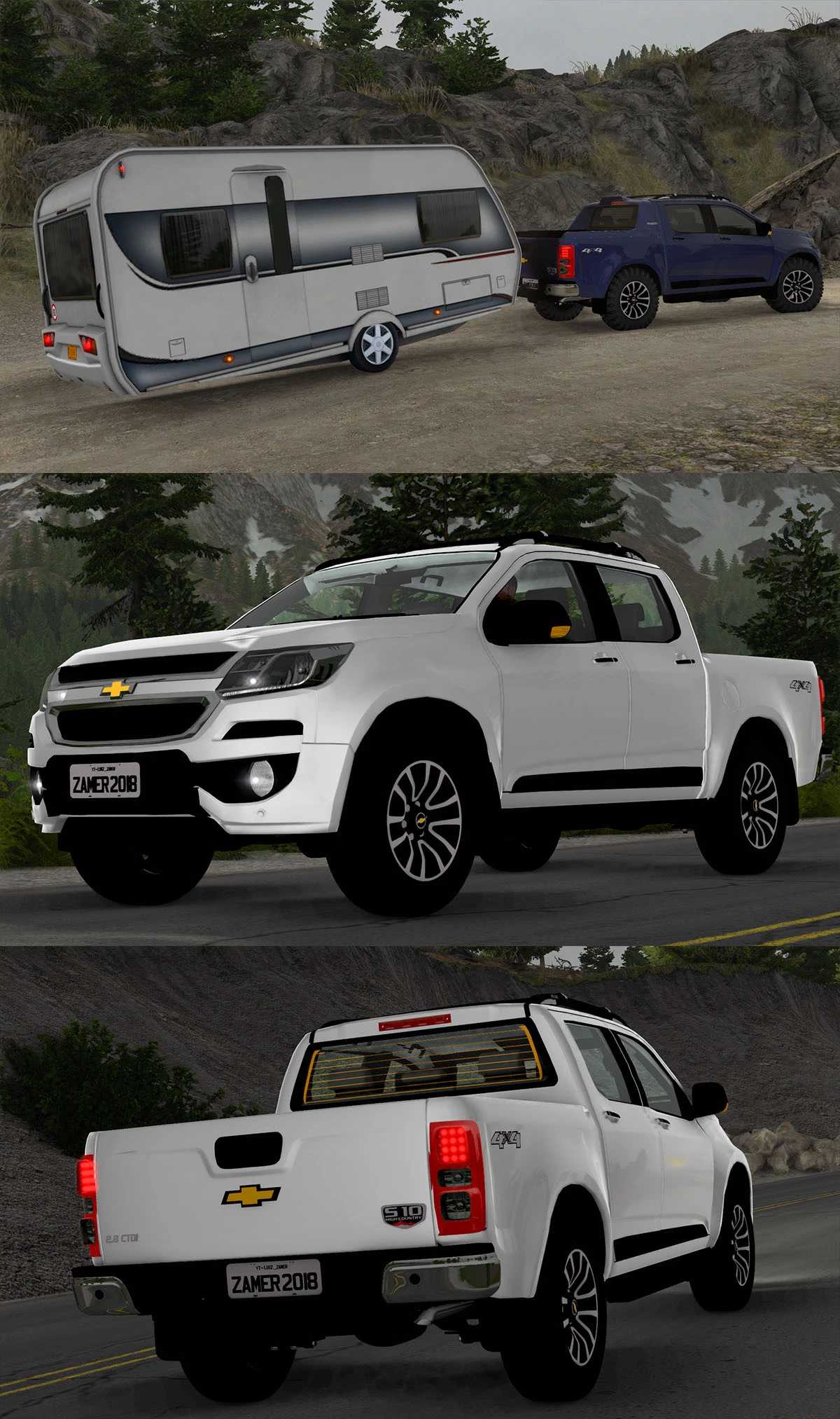 Chevrolet S10 High Country 2017 v5.5 - 1.46 ATS - Euro Truck Simulator ...