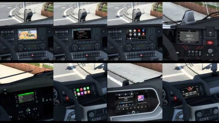 New Variants of Multimedia/GPS Screens for Trucks v1.0 ETS2 - Euro ...