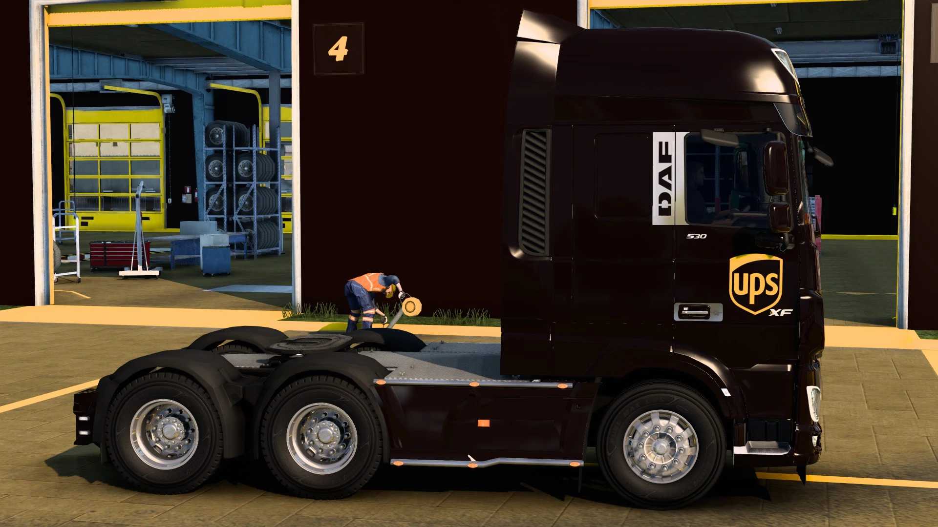SKIN DAF XF EURO 6 UPS BY RODONITCHO MODS 1.0 1.40 1.46 ETS2 - Euro Truck Simulator 2 Mods ...