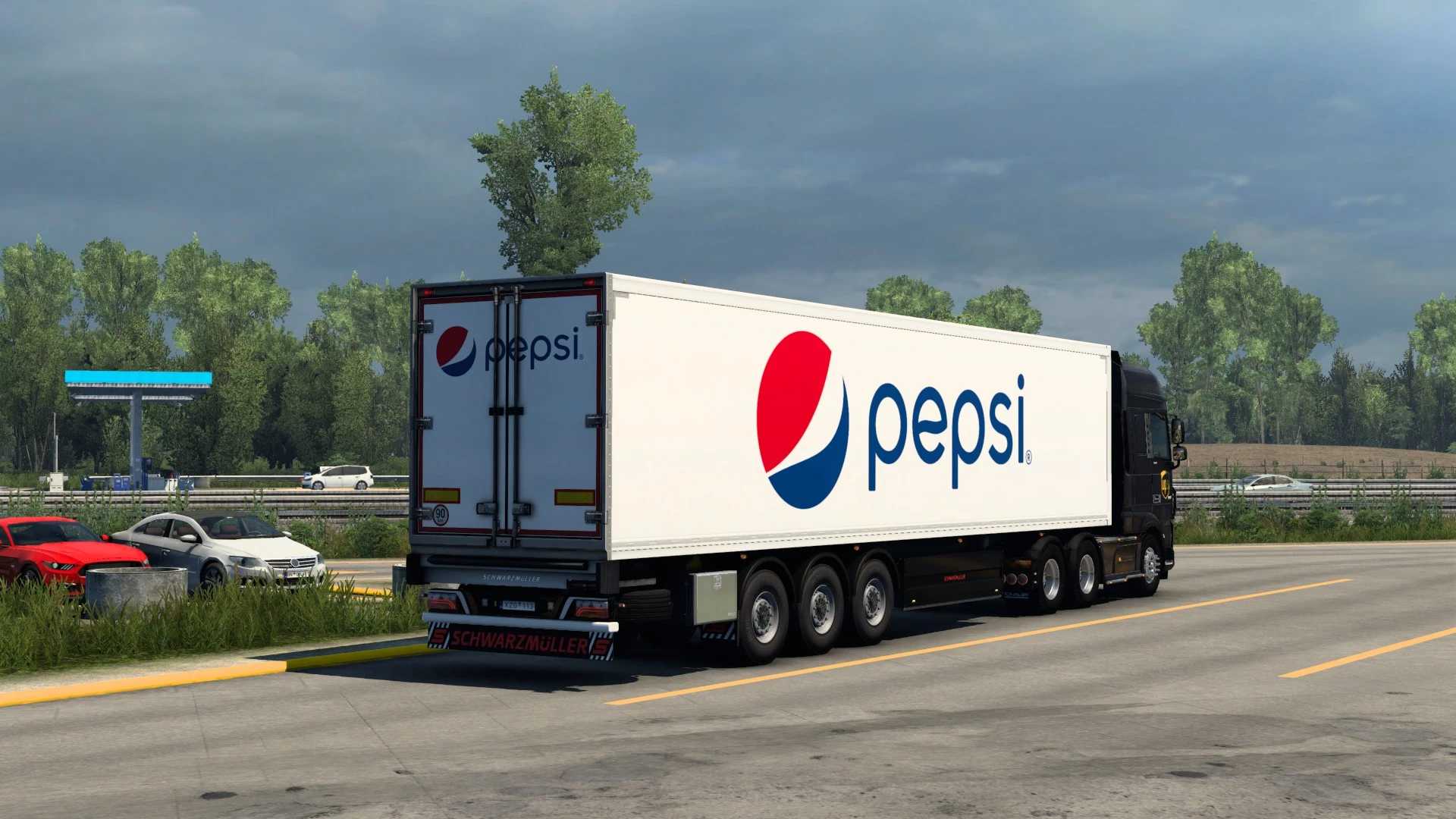 SKIN SCHWARZMÜLLER REFRIGERATED PEPSI 1.0 1.40 1.46 ETS2 - Euro Truck ...