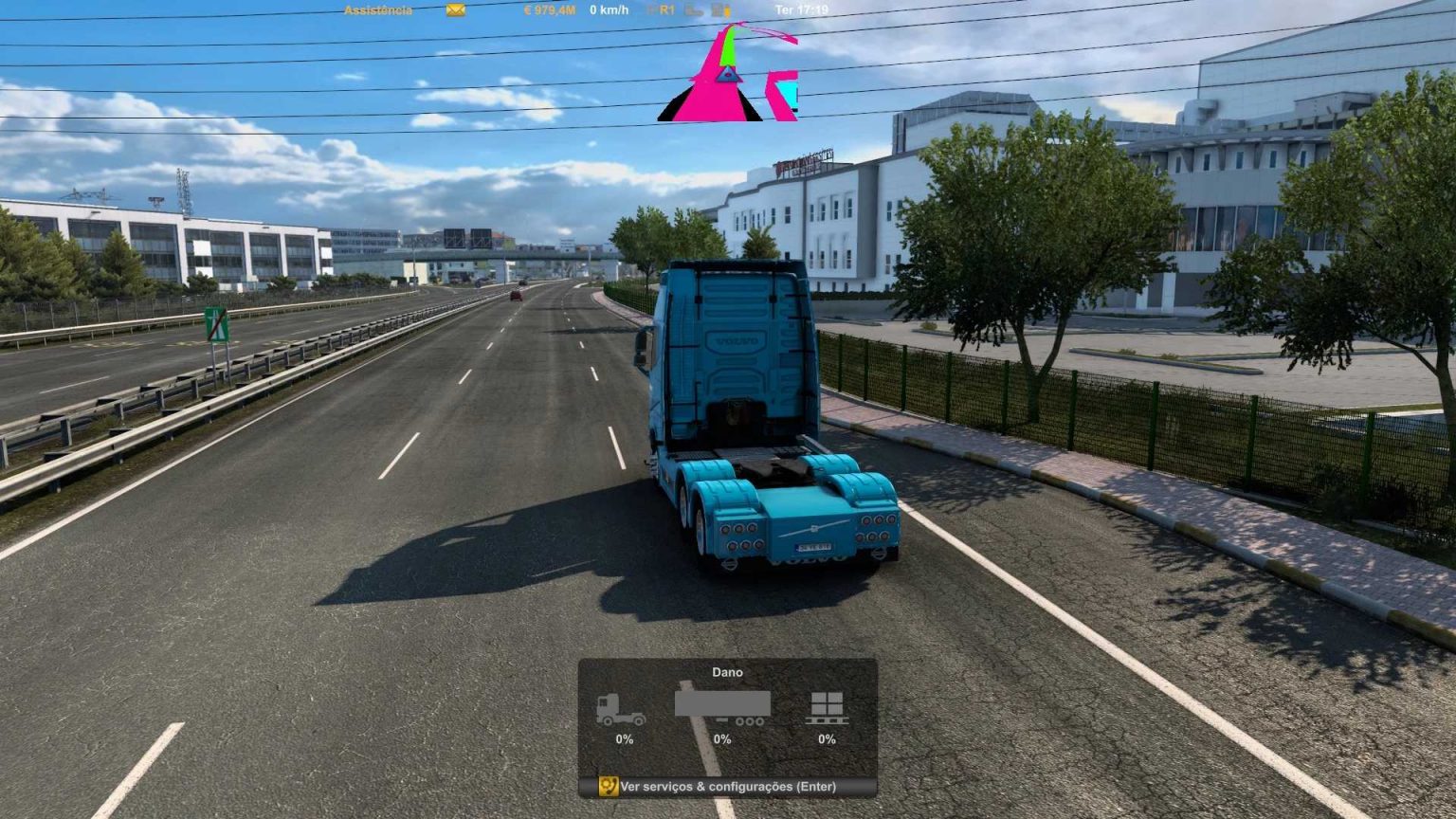 GPS ON TOP OF THE SCREEN ETS2 1.0 1.40 1.47 ETS2 - Euro Truck Simulator ...