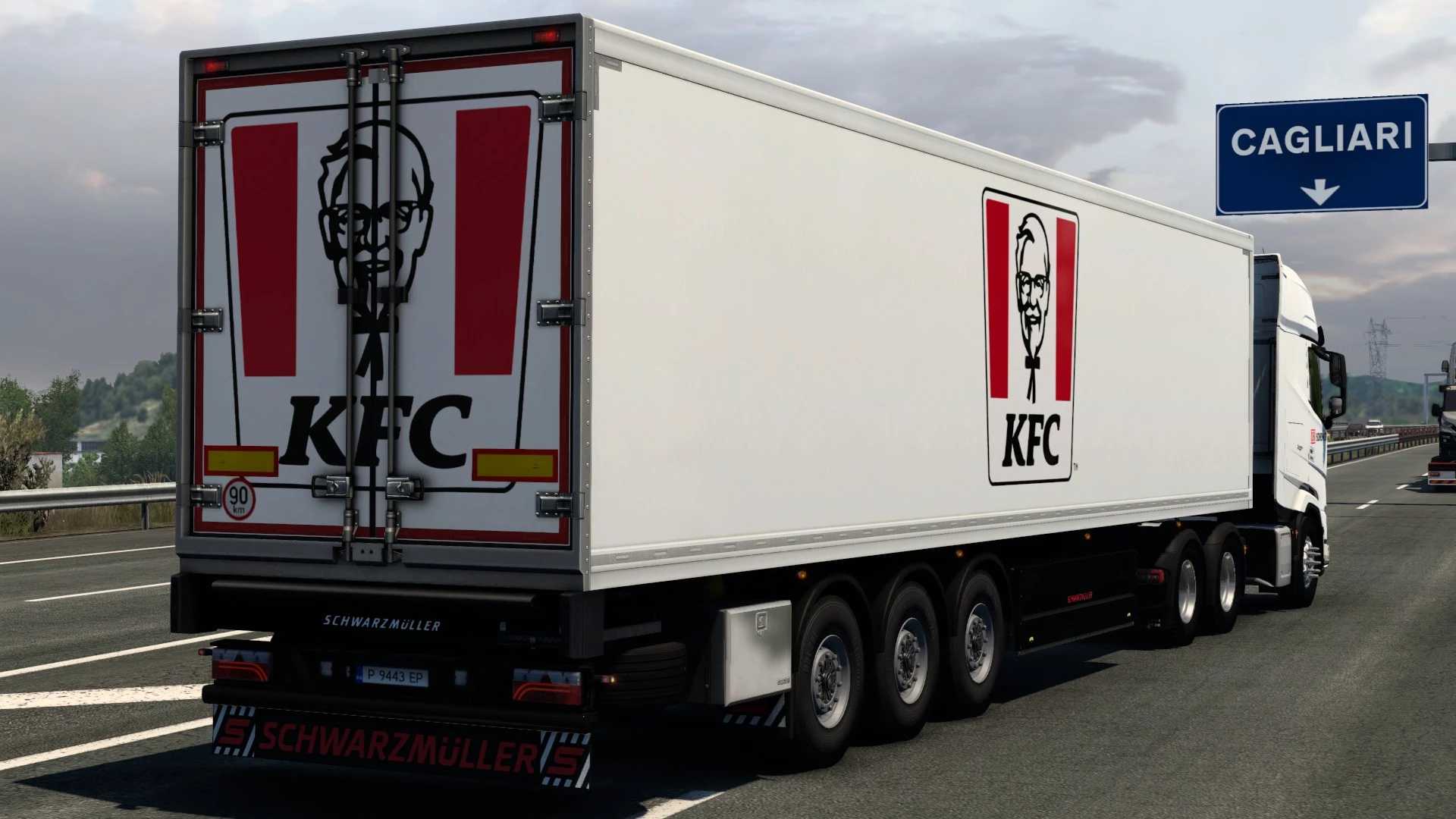 SKIN SCHWARZMÜLLER REFRIGERATED KFC 2018 1.0 1.40 1.47 ETS2 - Euro ...