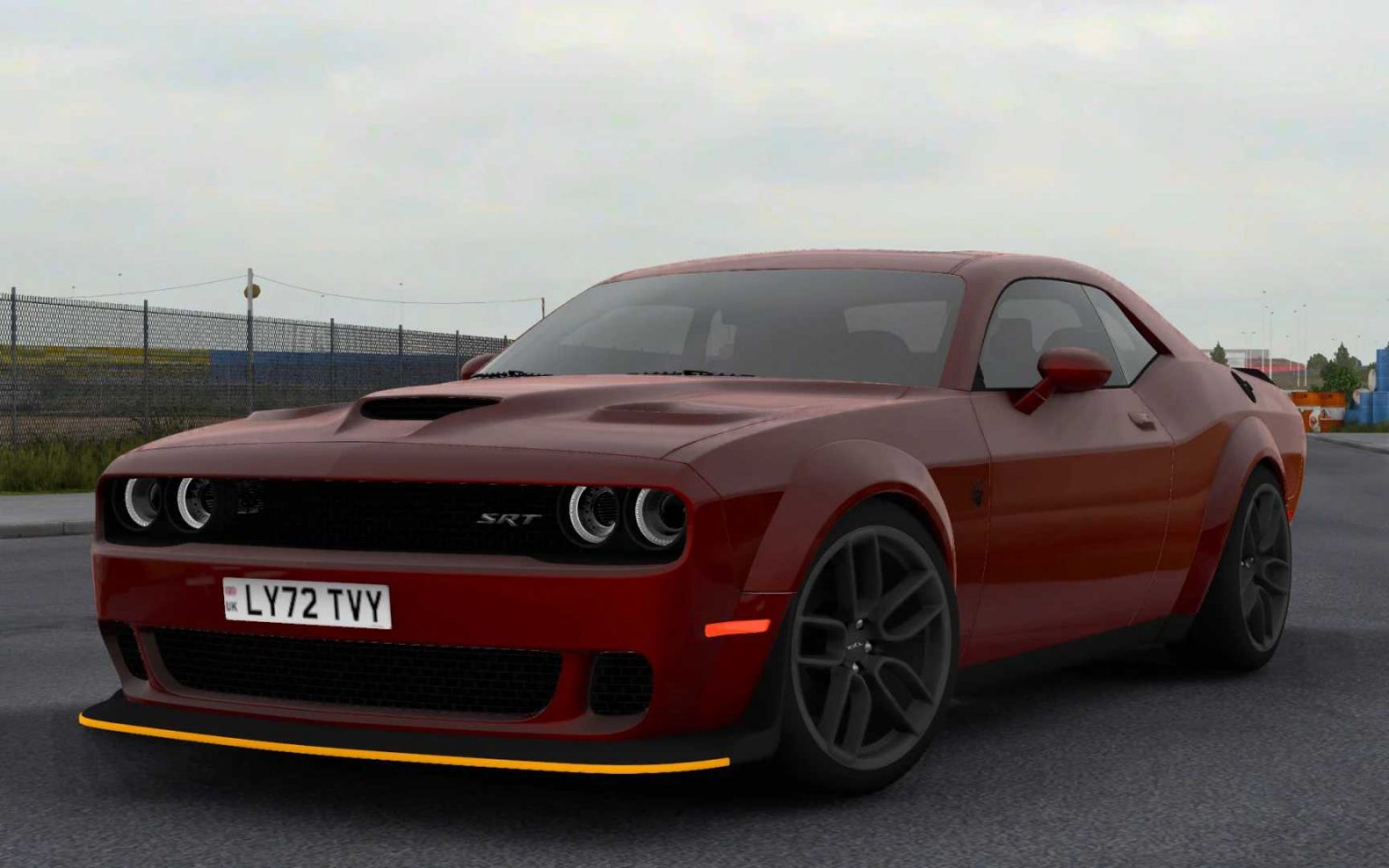 Dodge Challenger SRT Hellcat Widebody 2018 V1.3 1.47 ETS2 - Euro Truck ...