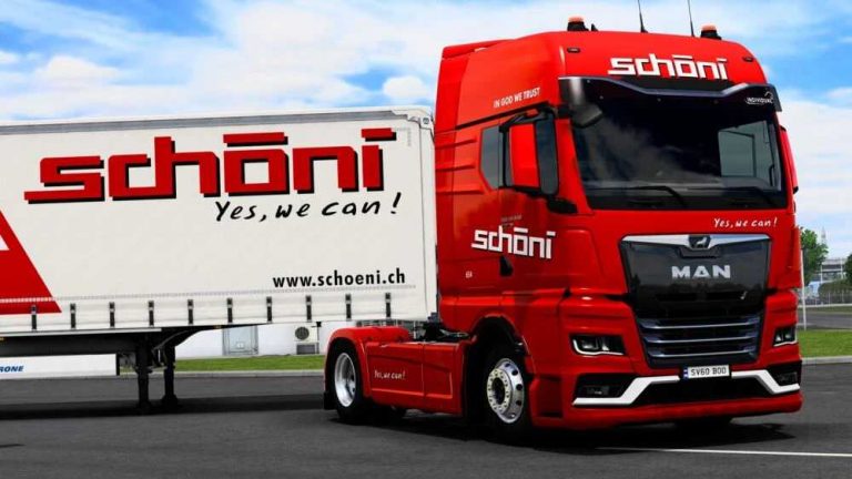 MAN TGX 2020 Schöni Transport Combo Skin Pack v1.0 ETS2 - Euro Truck ...