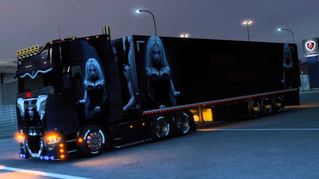 SCANIA DEVIL GIRL SKIN 1.47 ETS2 - Euro Truck Simulator 2 Mods ...
