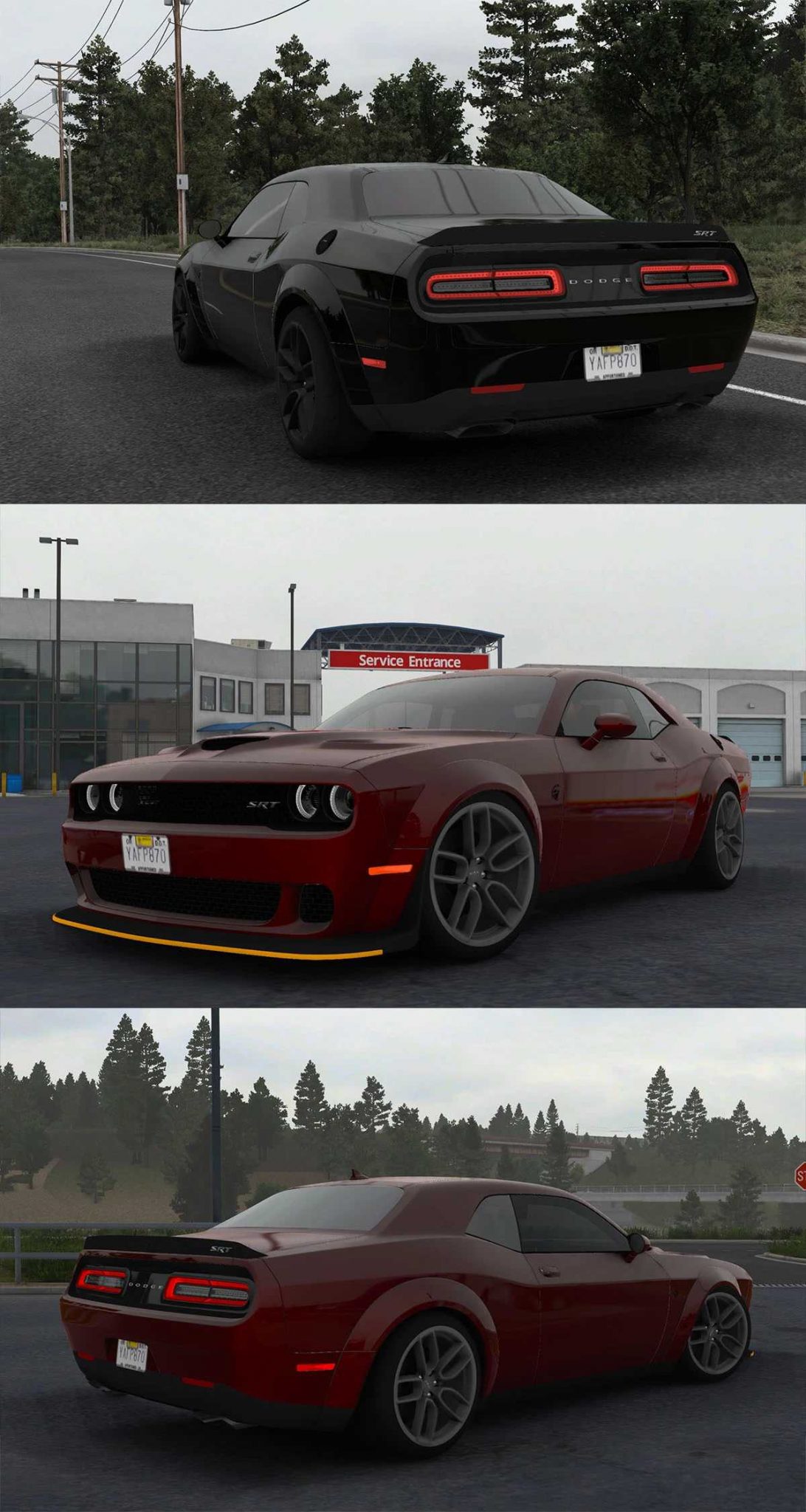 Dodge Challenger SRT Hellcat Widebody 2018 v1.3 1.47 ATS - Euro Truck ...