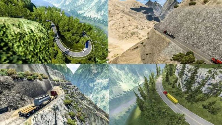 Mountain Roads Map v1.4.3a 1.47.x ATS - Euro Truck Simulator 2 Mods ...