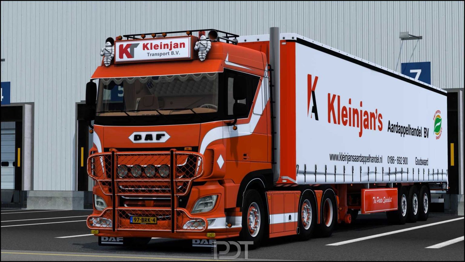Daf XF106 530 + Trailer Kleinjan Transport 1.47 ETS2 - Euro Truck ...