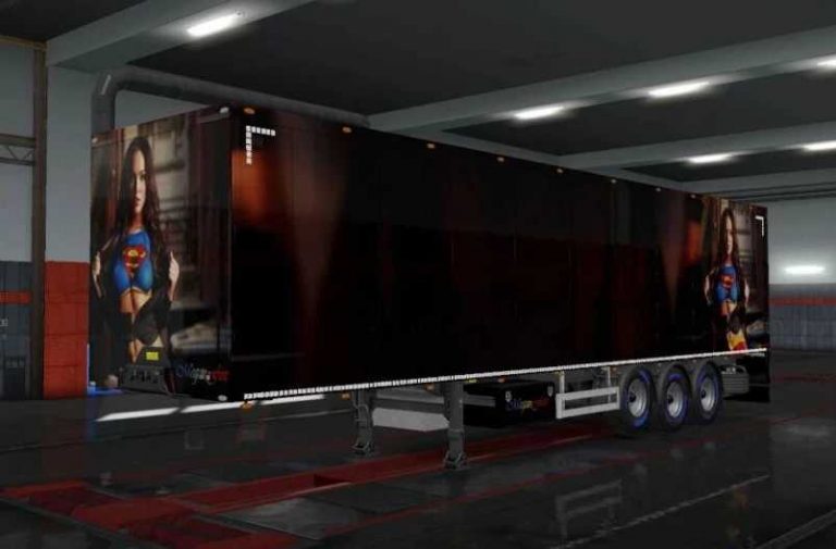 SUPER WOMAN TRAILER SKIN 1.48 ETS2 - Euro Truck Simulator 2 Mods ...