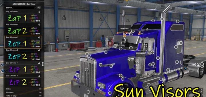 ATS Parts / Tuning | American Truck Simulator Tuning Mods Download