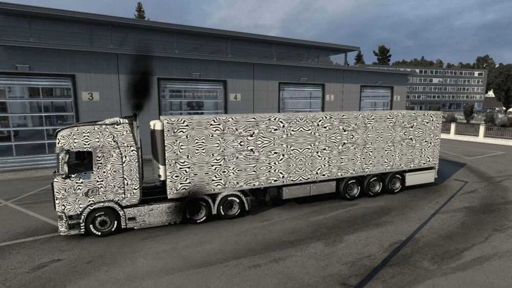 Scania S – Camouflage Prototype Skin + Trailers Guido La Vespa 1.48 ...