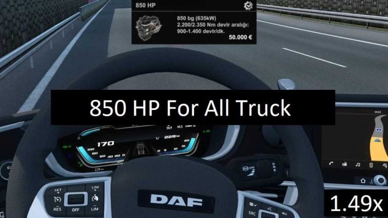 850 HP For All Truck 1.49 ETS2 - Euro Truck Simulator 2 Mods | American ...