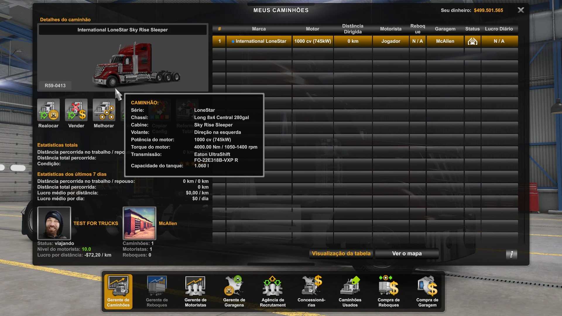 ENGINE INTERNATIONAL LONESTAR 1000 HP 1.0 1.40 1.49 ATS - Euro Truck ...