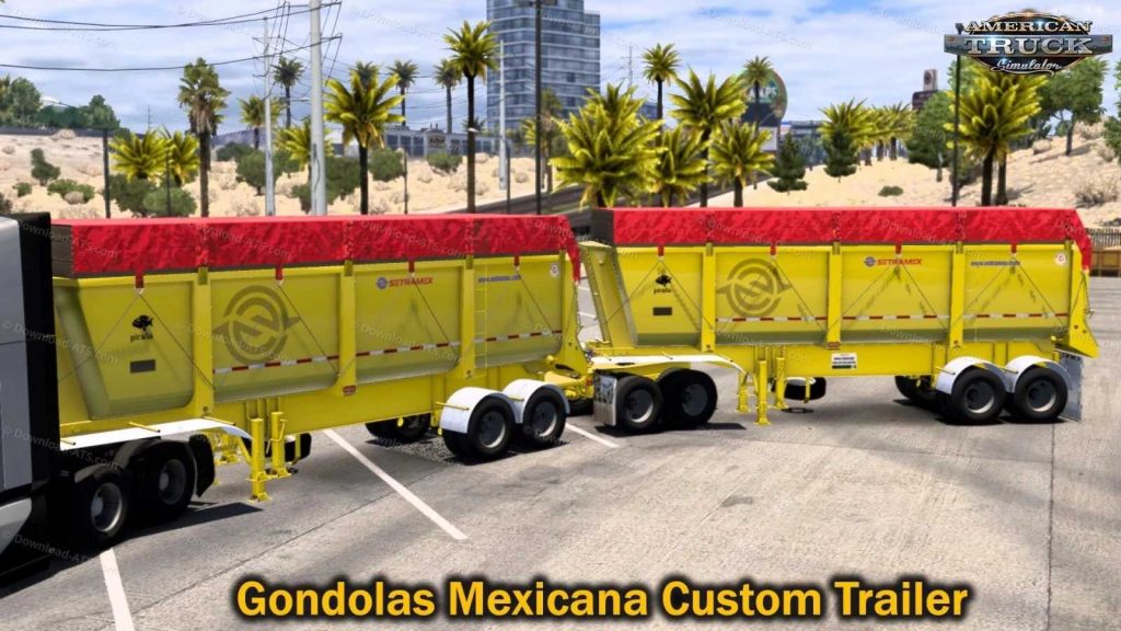 Gondolas Mexicana Custom Trailer v1.1 1.49.x ATS - Euro Truck Simulator ...