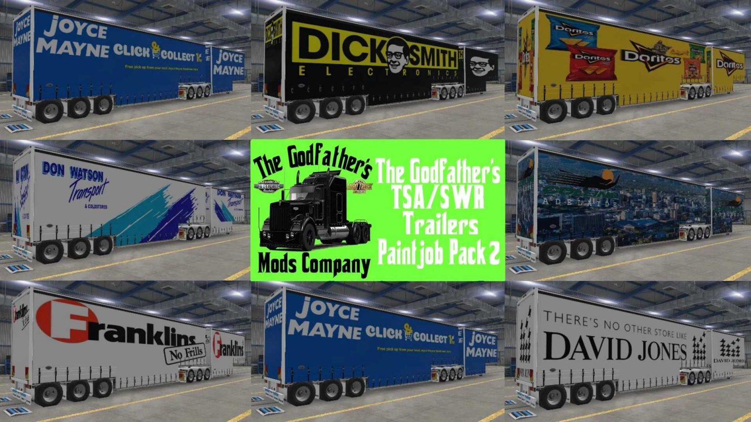 The Godfather's TSA SWR Trailers Paintjob Pack 2 v1.1 ATS - Euro Truck ...