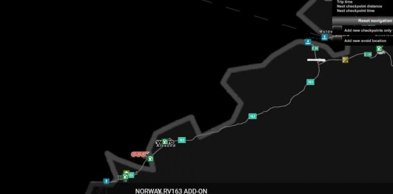 NORWAY RV163 ADD-ON V1.0 ETS2 - Euro Truck Simulator 2 Mods | American ...